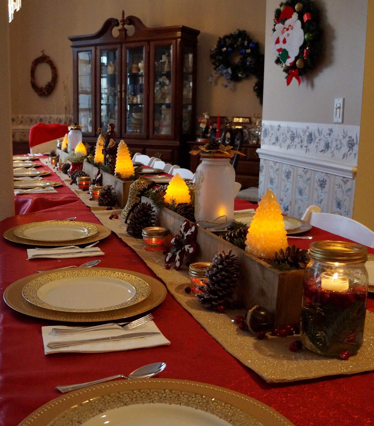 Rustic, red, gold, deer Christmas/Holiday Party Ideas | Photo 9 of 45 ...