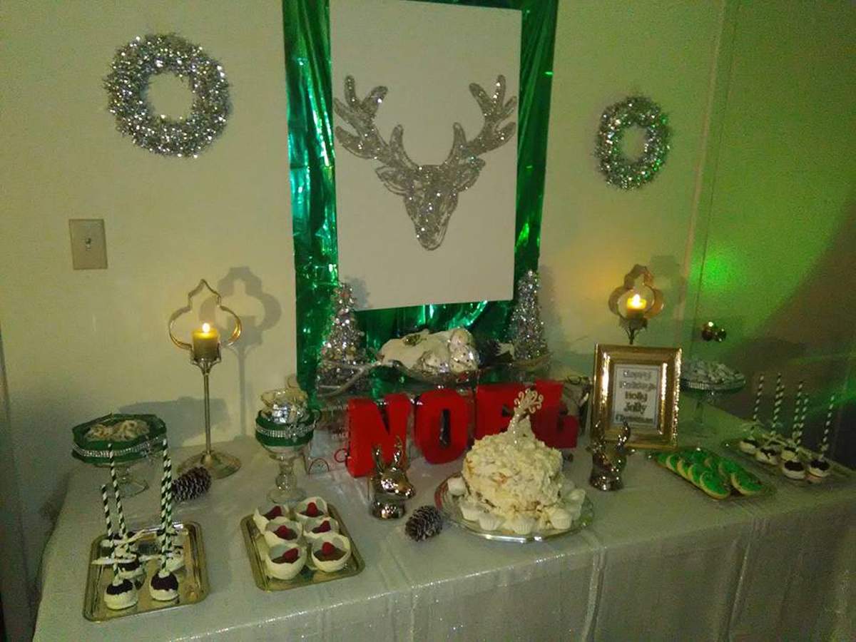Deers / Christmas/Holiday "Deer Dessert Buffet Table" | Catch My Party