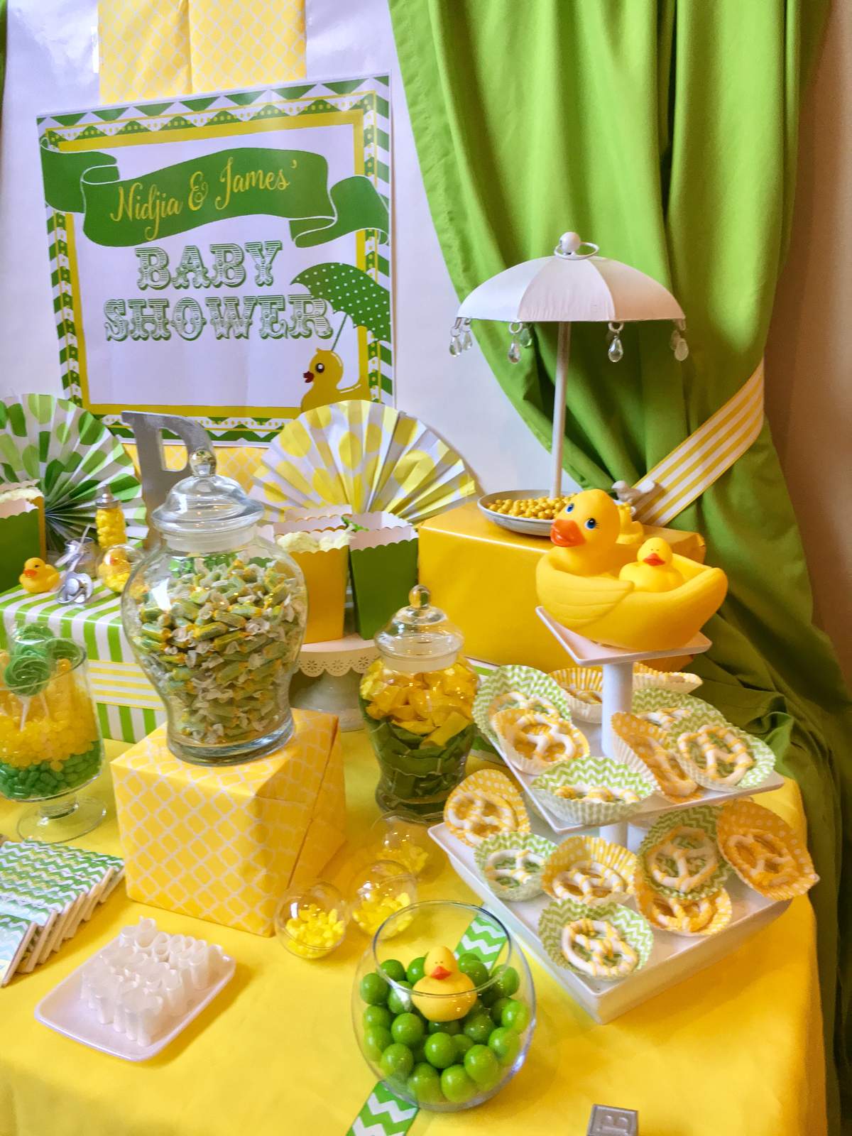 Rubber Ducky Candy Buffett Baby Shower Party Ideas | Photo 9 of 12 ...