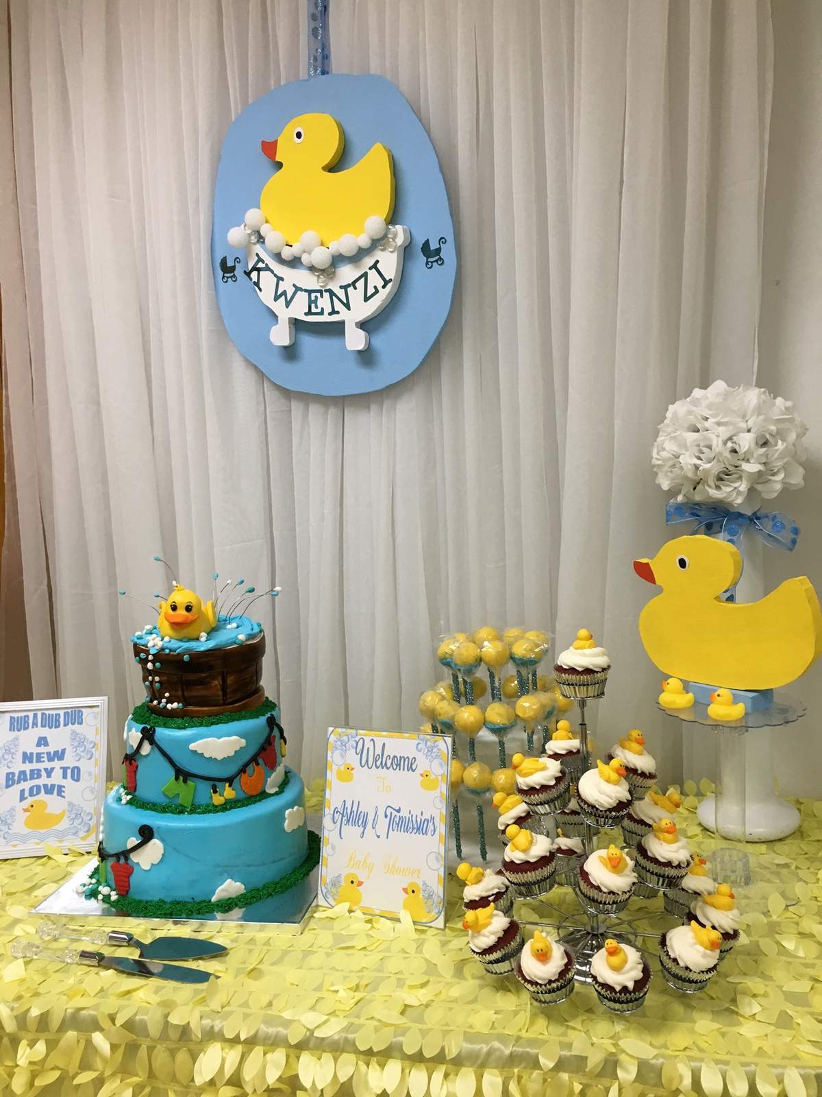 Rubber ducky Baby Shower Party Ideas | Photo 7 of 32 | Catch My Party
