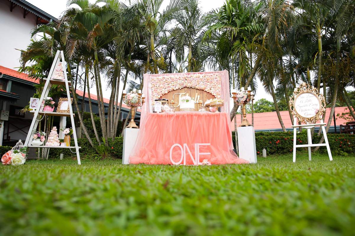 Pink, Peach and all things pretty Birthday Party Ideas | Photo 40 of 44 ...