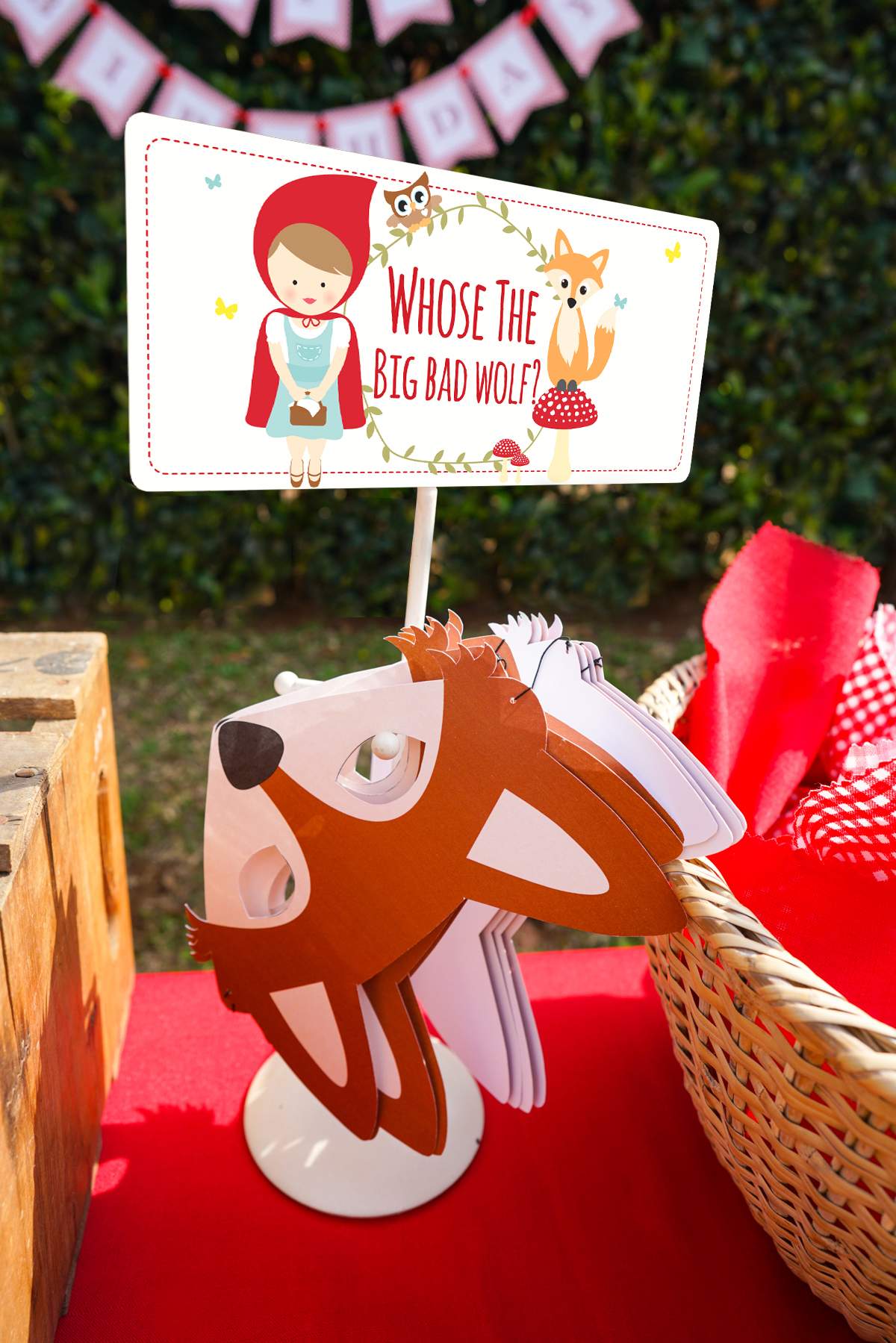 Red Riding Hood Picnic Party Birthday Party Ideas | Photo 1 of 23 ...