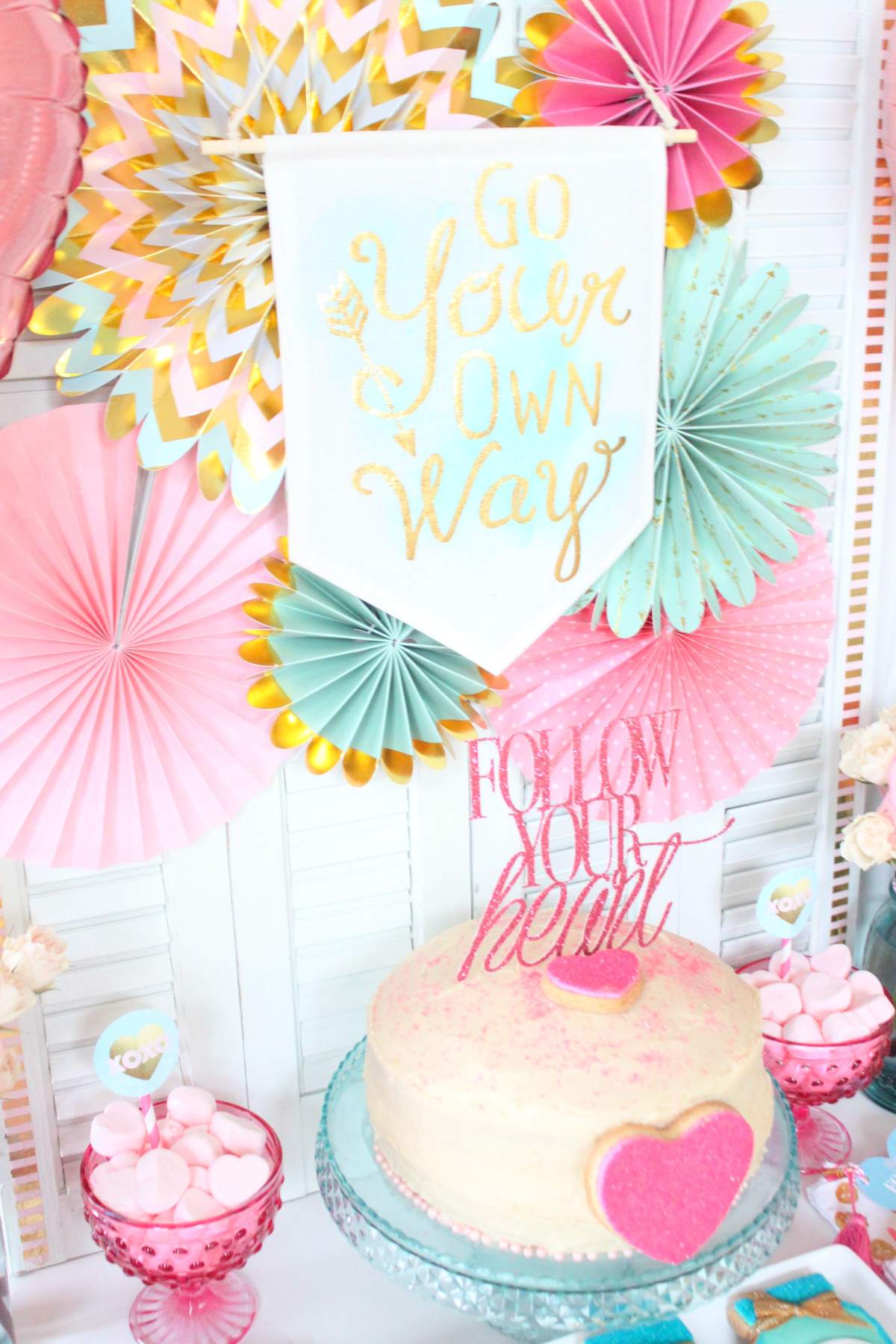 Follow Your Heart Valentine's Day Party Ideas | Photo 2 of 26 | Catch ...