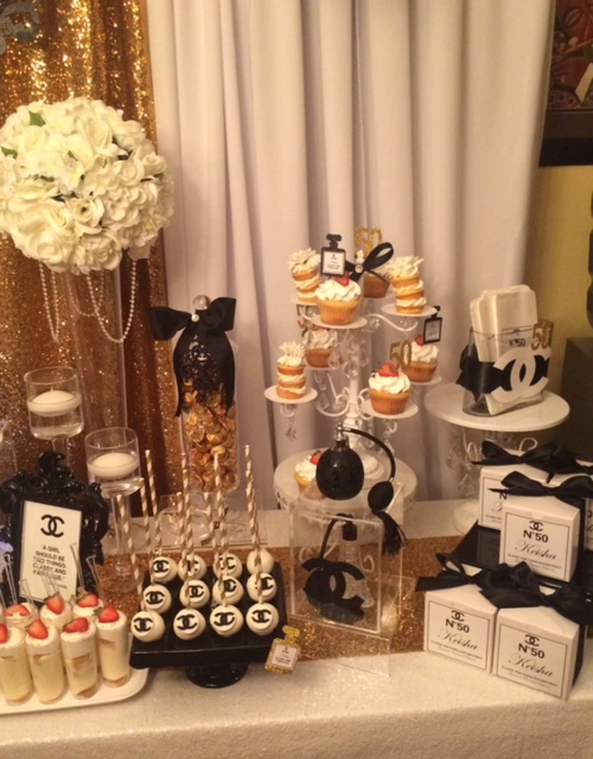 Chanel Birthday Party Ideas | Photo 2 of 14 | Catch My Party