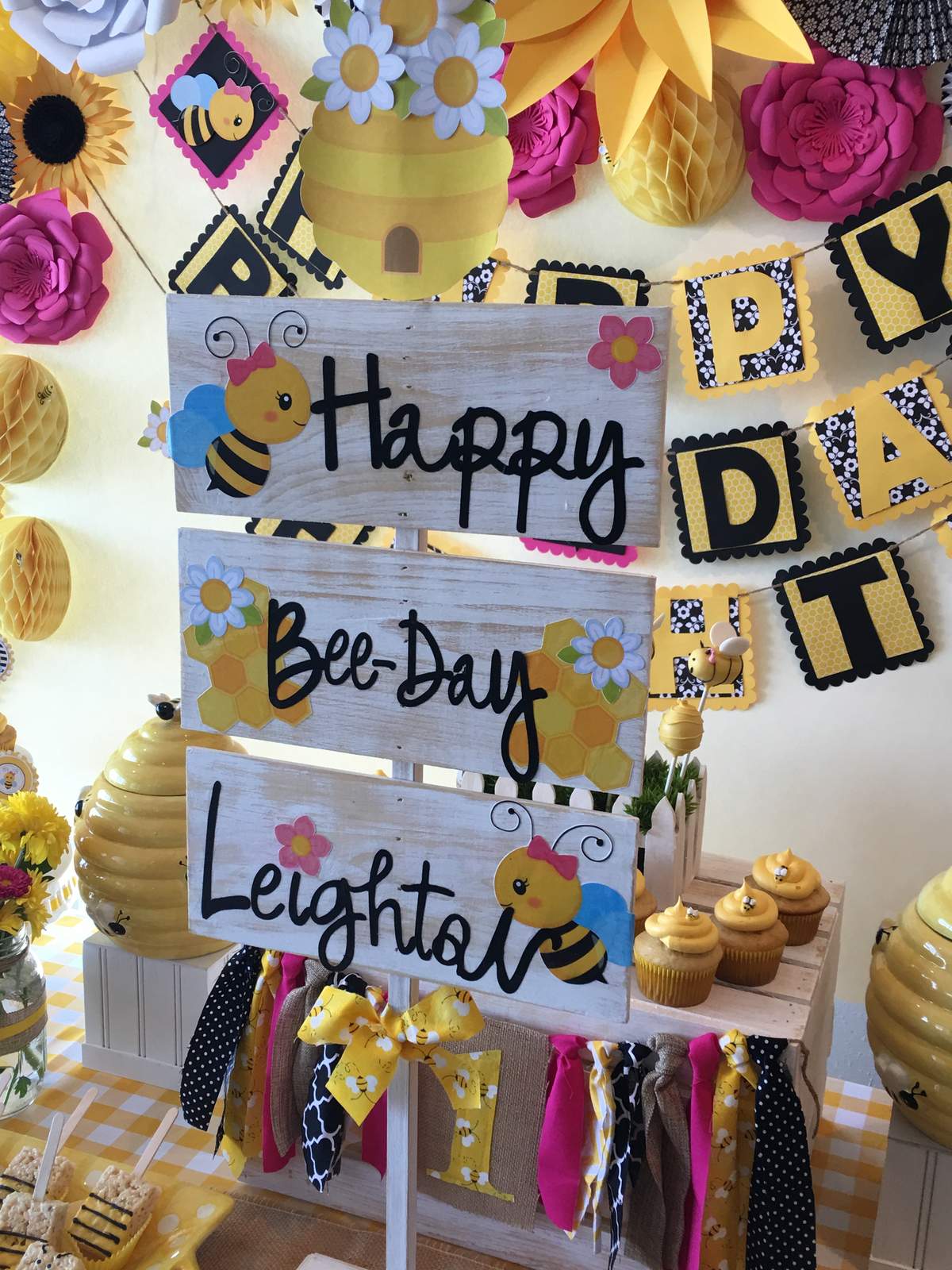 Bee Day Birthday Party Ideas | Photo 1 of 10 | Catch My Party