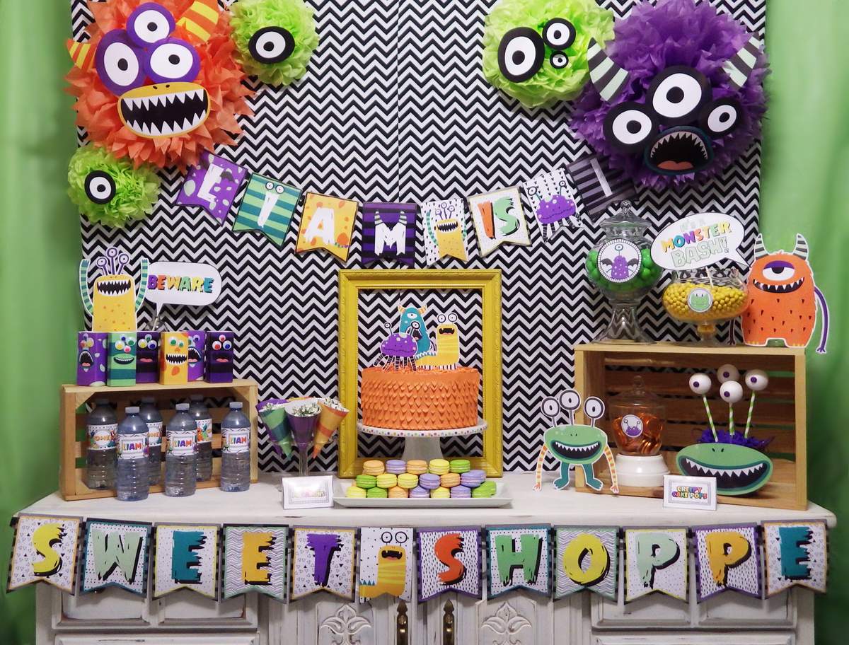 Monsters Birthday Party Ideas | Photo 7 of 40 | Catch My Party