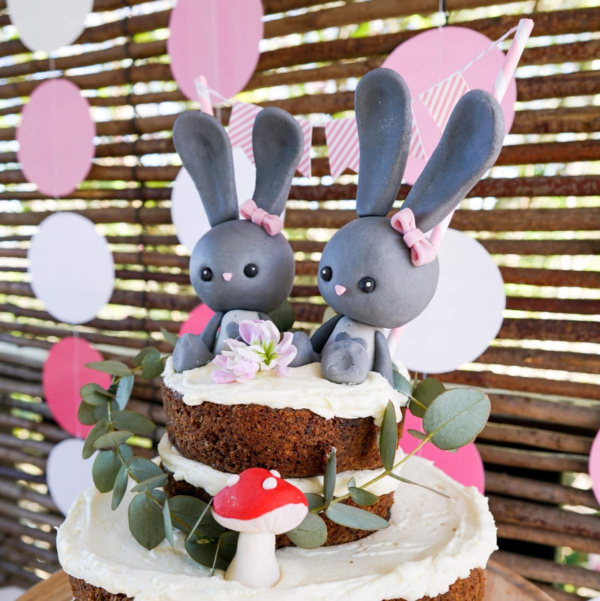 Twin Bunny Baby Shower - Girls Baby Shower Party Ideas | Photo 1 of 13 ...
