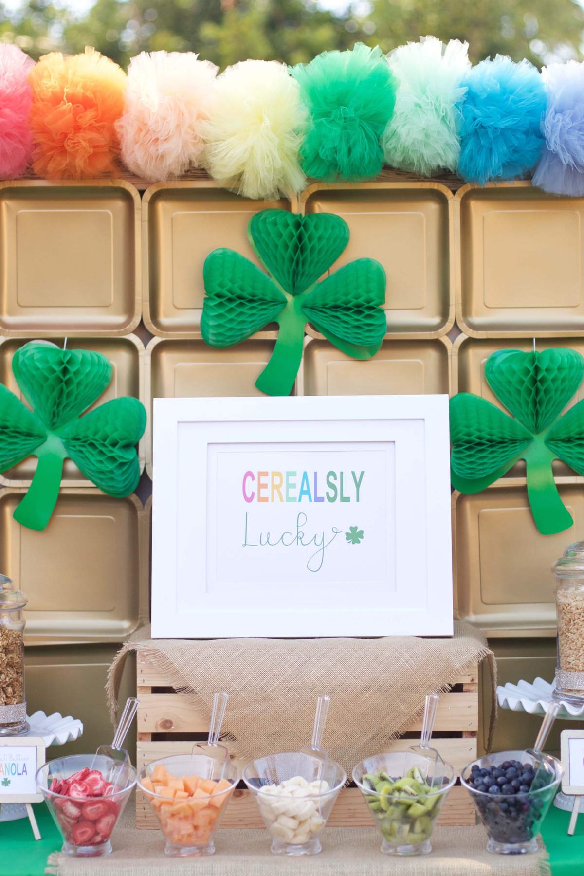 Cerealsly Lucky St. Patrick's Day Party Ideas | Photo 1 of 12 | Catch ...