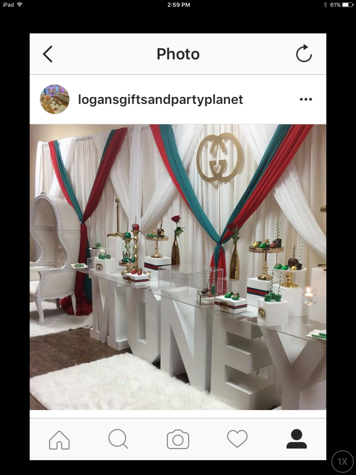 Gucci Birthday Party Ideas | Photo 3 of 16 | Catch My Party