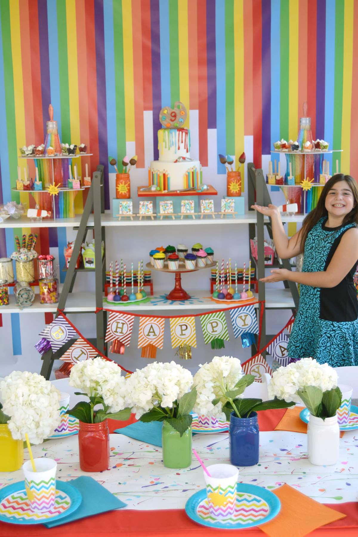 Art Party Birthday Party Ideas | Photo 1 of 34 | Catch My Party