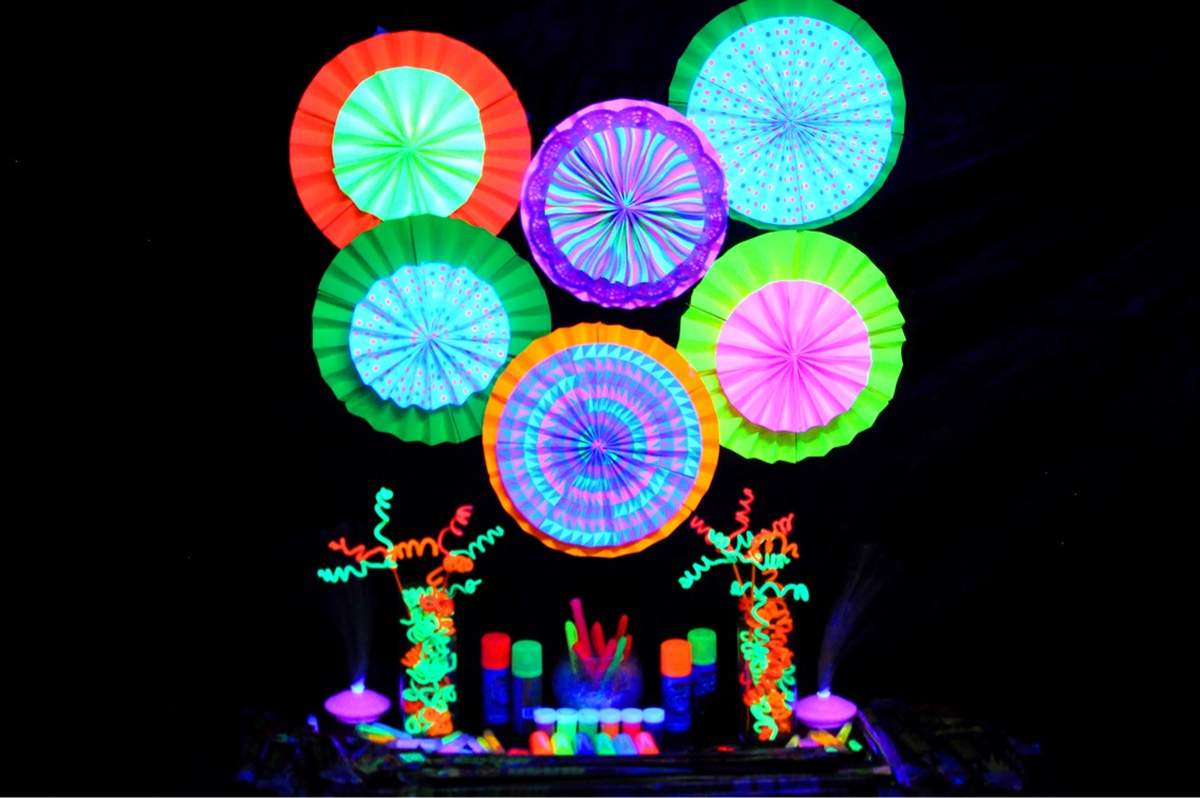 Neon / Glow in the Dark Birthday Party Ideas | Photo 1 of 10 | Catch My ...