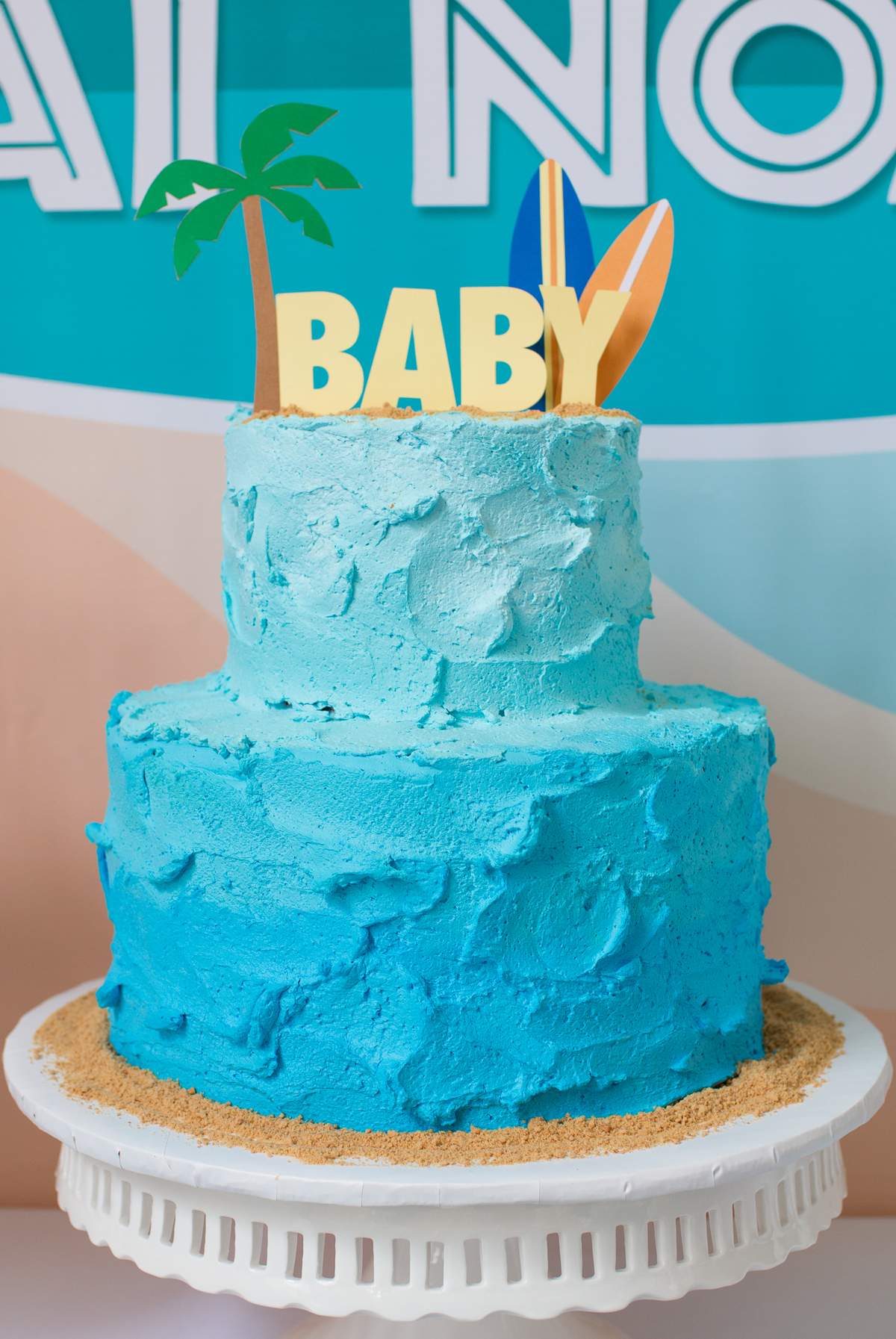 Beach / Surf Baby Shower Party Ideas | Photo 1 of 16 | Catch My Party