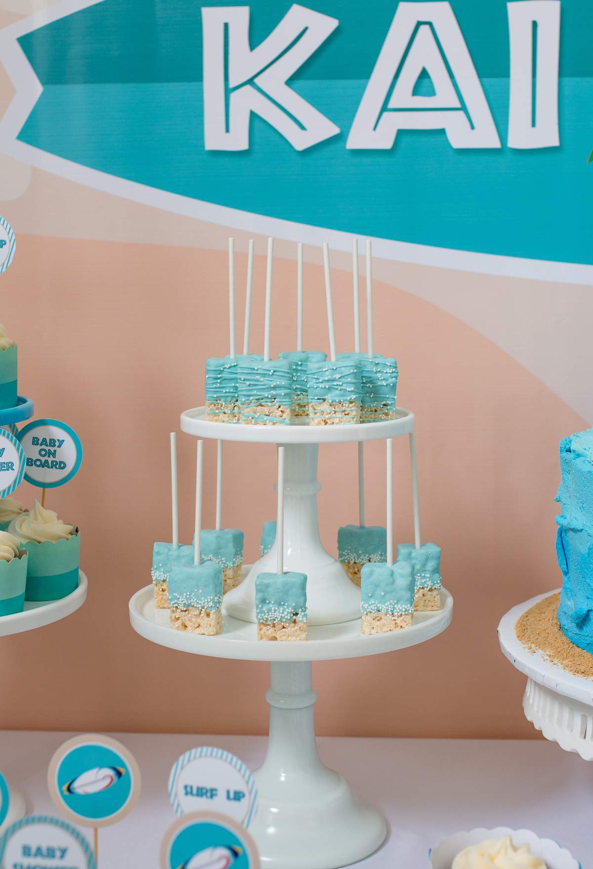 Beach / Surf Baby Shower Party Ideas | Photo 1 of 16 | Catch My Party