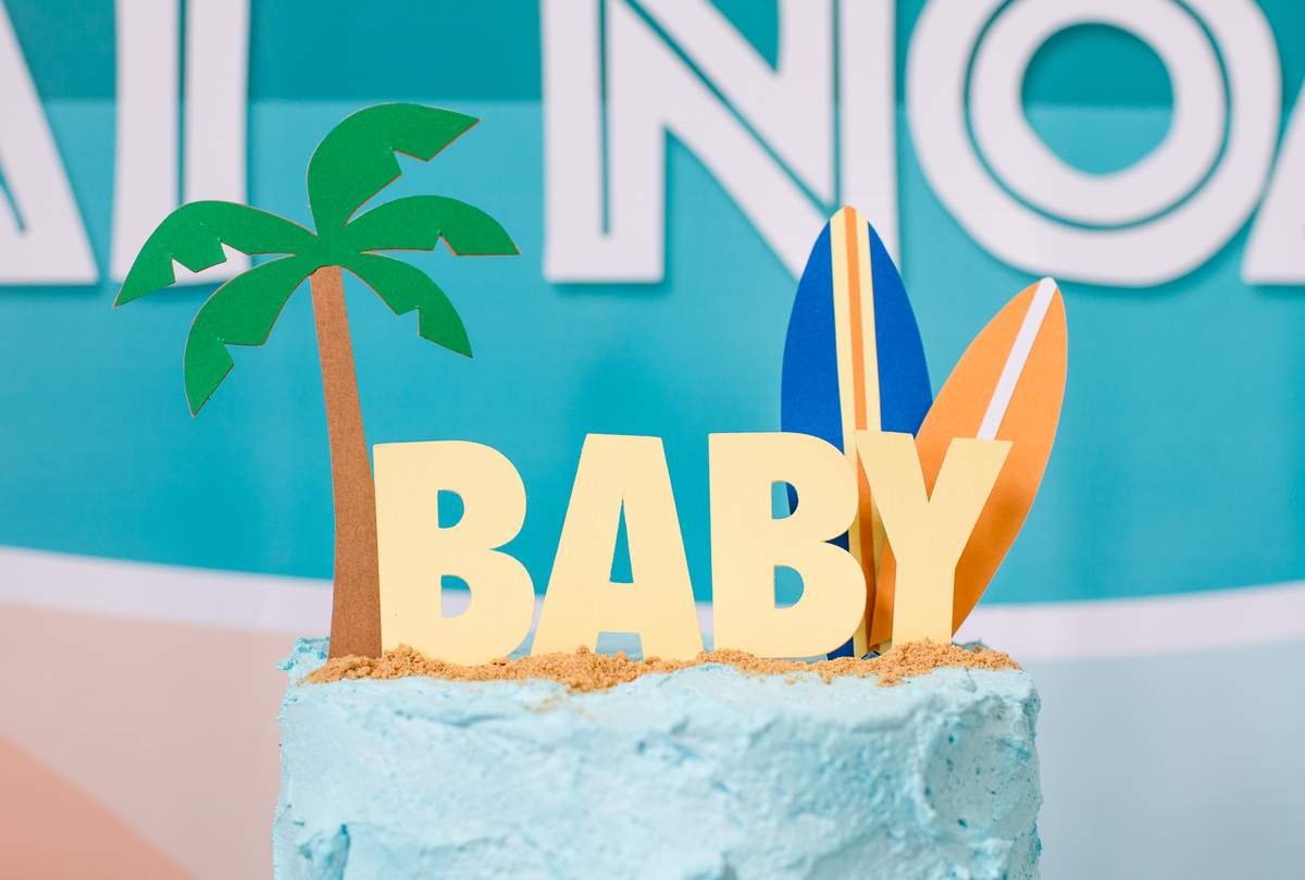 Beach / Surf Baby Shower Party Ideas | Photo 1 of 16 | Catch My Party