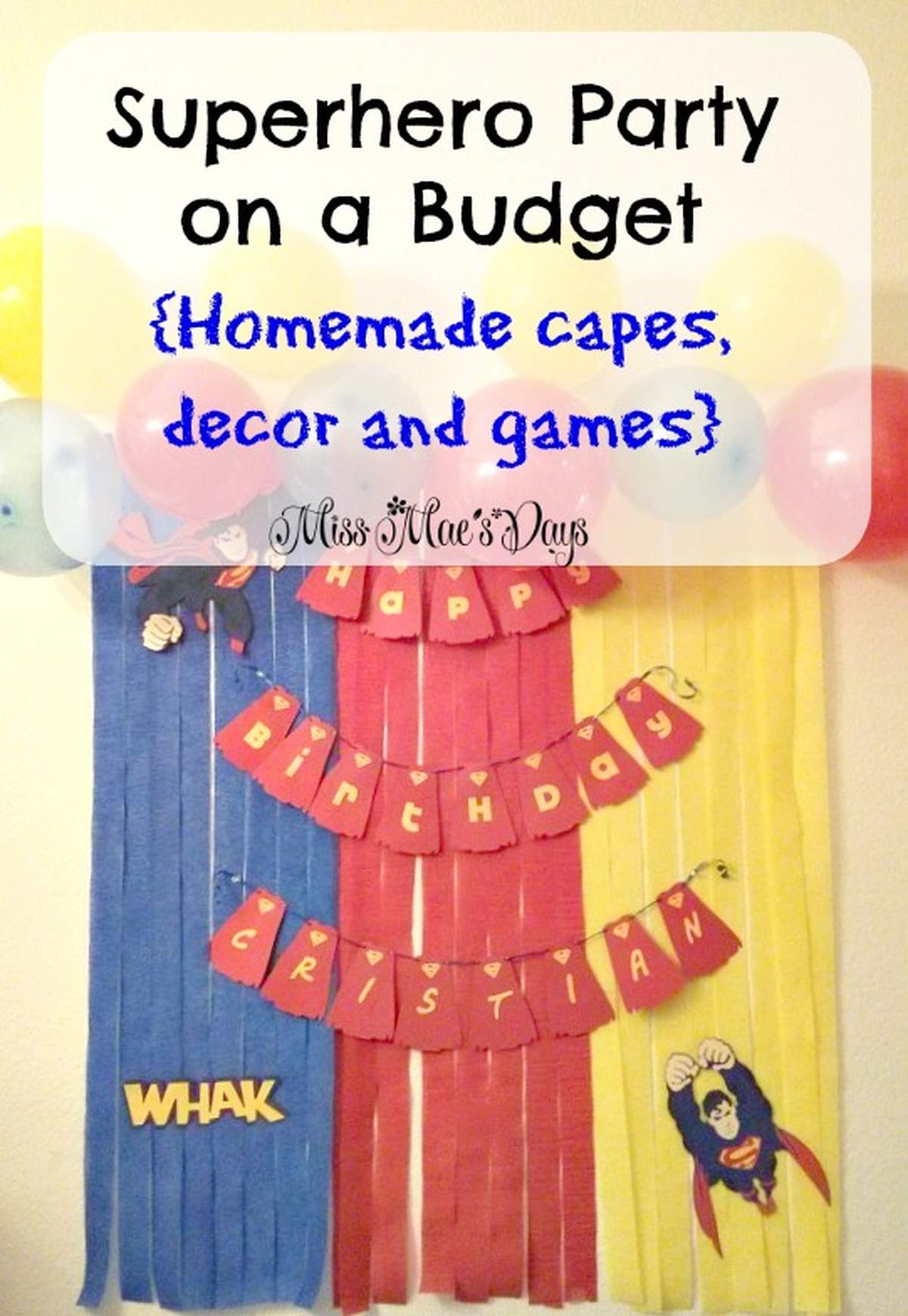 Superhero / Birthday "Superhero Party on a Budget" | Catch My Party