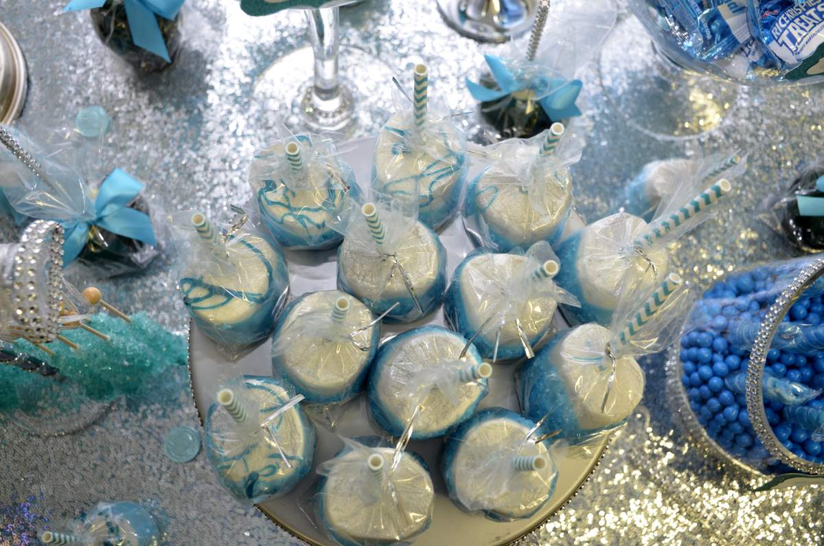 Aqua Bling Pastorial Anniversary Party Ideas | Photo 1 of 16 | Catch My ...