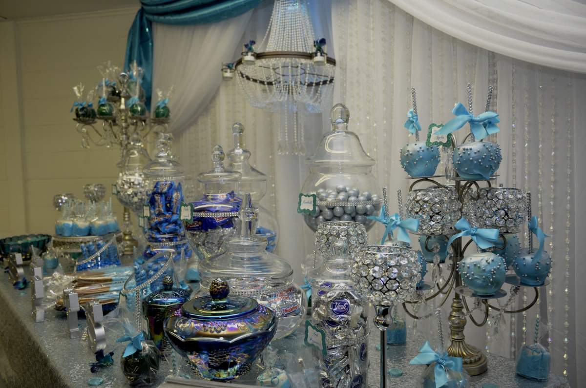 Aqua Bling Pastorial Anniversary Party Ideas | Photo 1 of 16 | Catch My ...