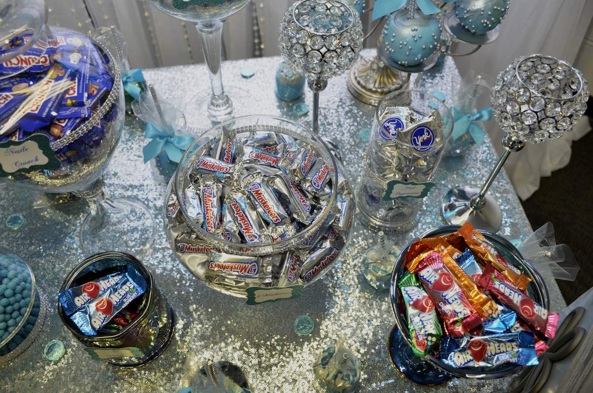 Aqua Bling Pastorial Anniversary Party Ideas | Photo 1 of 16 | Catch My ...