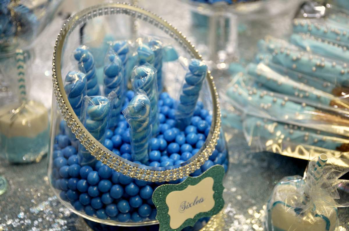 Aqua Bling Pastorial Anniversary Party Ideas | Photo 1 of 16 | Catch My ...