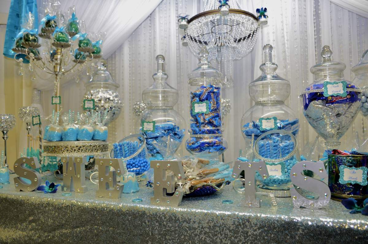 Aqua Bling Pastorial Anniversary Party Ideas | Photo 1 of 16 | Catch My ...