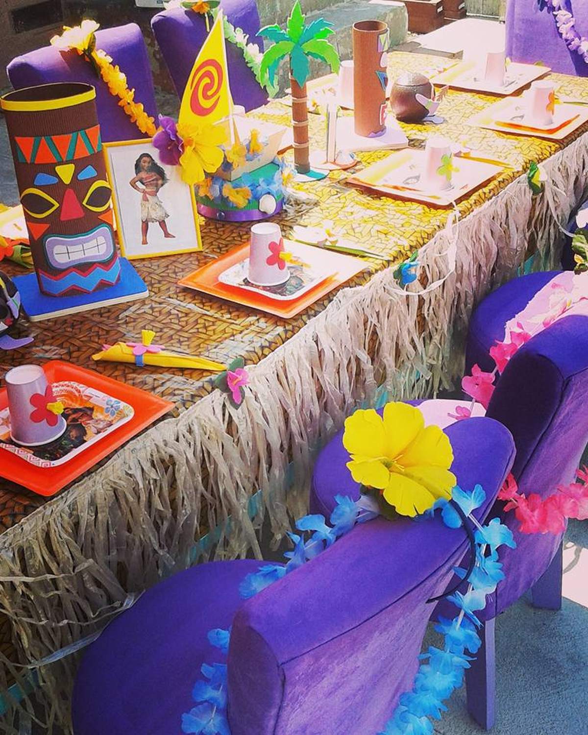 Moana's party theme setup Birthday Party Ideas | Photo 4 of 23 | Catch ...