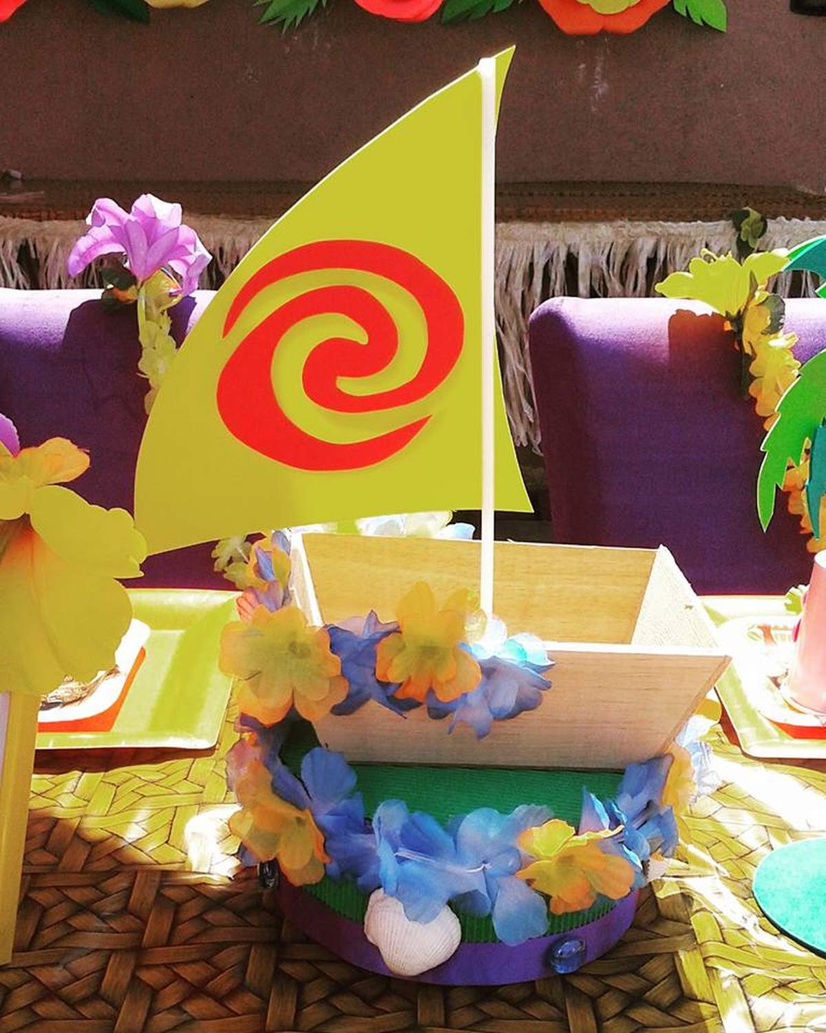 Moana's party theme setup Birthday Party Ideas | Photo 4 of 23 | Catch ...