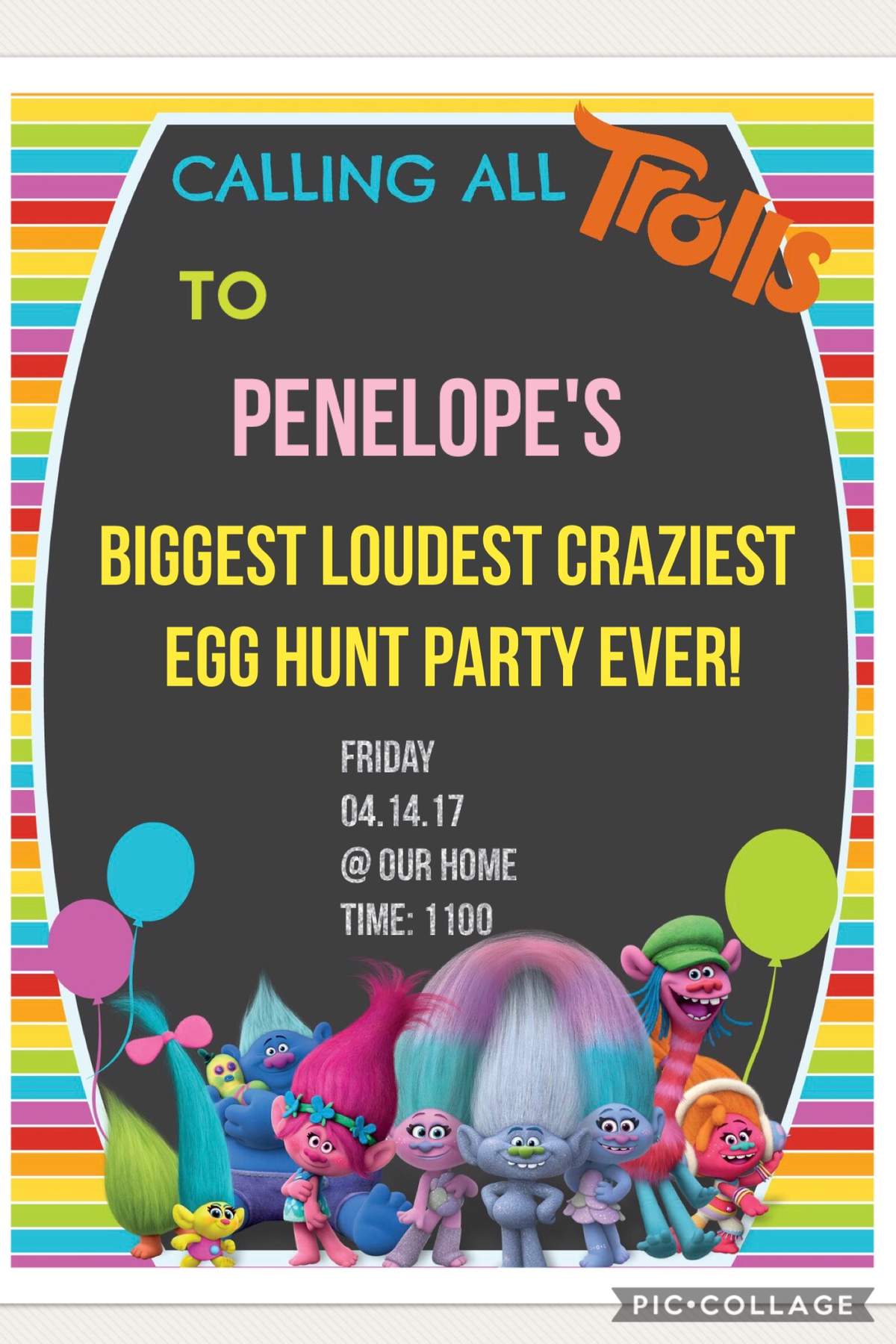 Trolls / Easter "Trolls Spring Party " | Catch My Party