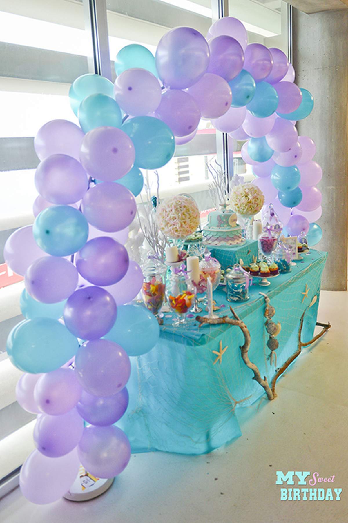 Mermaids Birthday Party Ideas | Photo 12 of 16 | Catch My Party