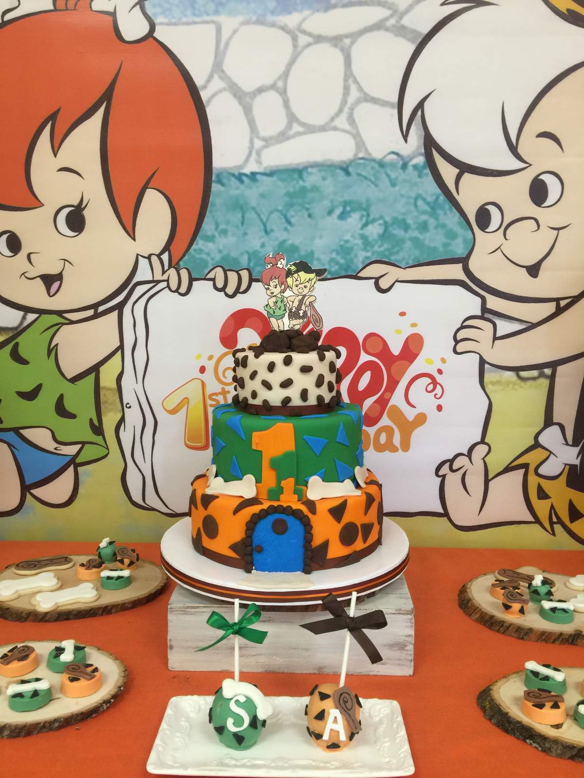 Pebbles/Bammbamm Birthday Party Ideas | Photo 3 of 15 | Catch My Party