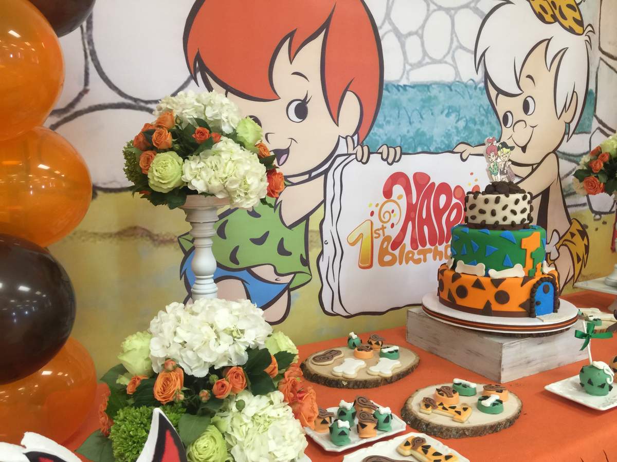 Pebbles/Bammbamm Birthday Party Ideas | Photo 3 of 15 | Catch My Party