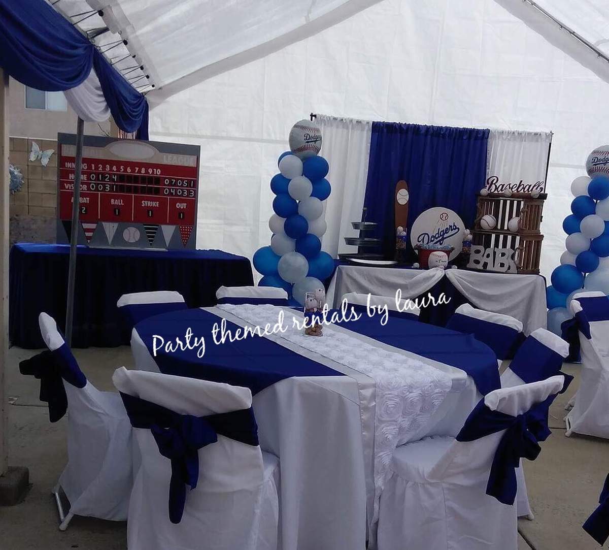Dodgers Theme Baby Shower Party Ideas | Photo 1 of 6 | Catch My Party