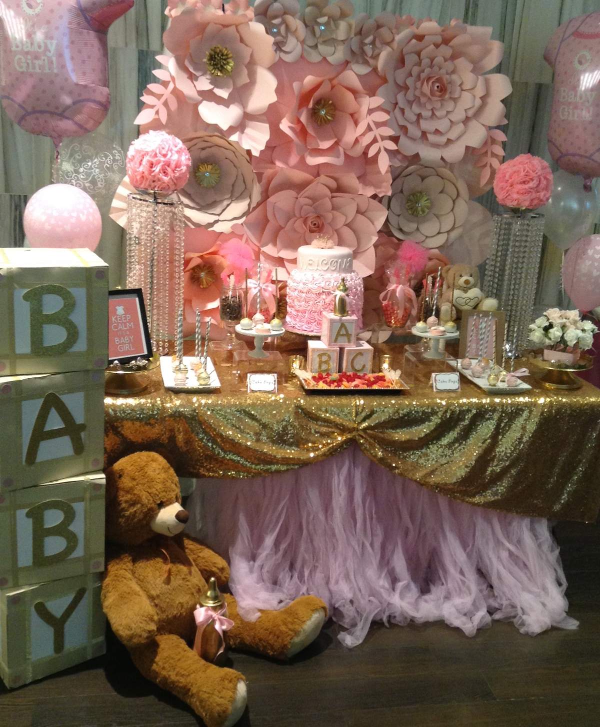Pink / Baby Shower "Baby Girl's Baby shower " | Catch My Party