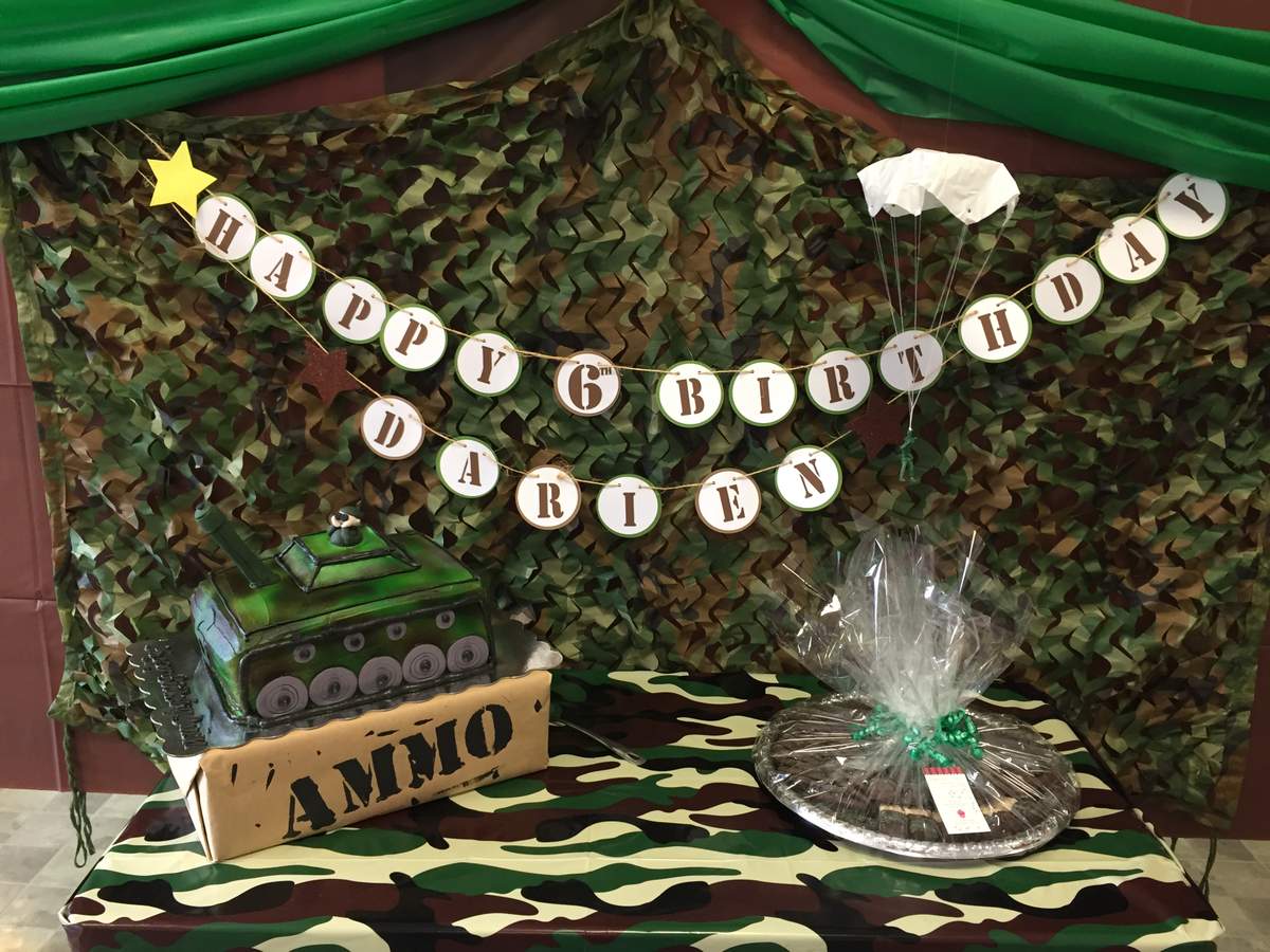 Soldier/ Army Birthday Party Ideas | Photo 5 of 16 | Catch My Party