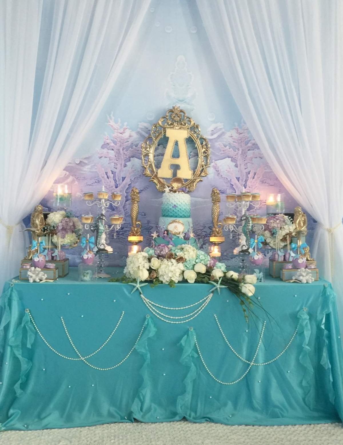 Mermaids Baby Shower Party Ideas | Photo 8 of 20 | Catch My Party