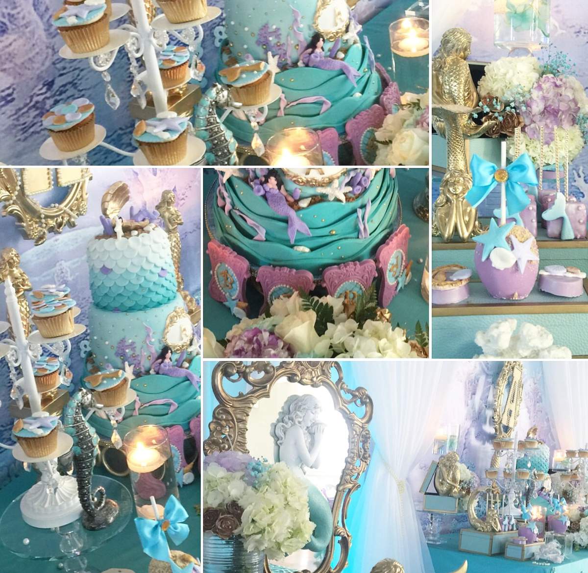 Mermaids Baby Shower Party Ideas | Photo 14 of 20 | Catch My Party