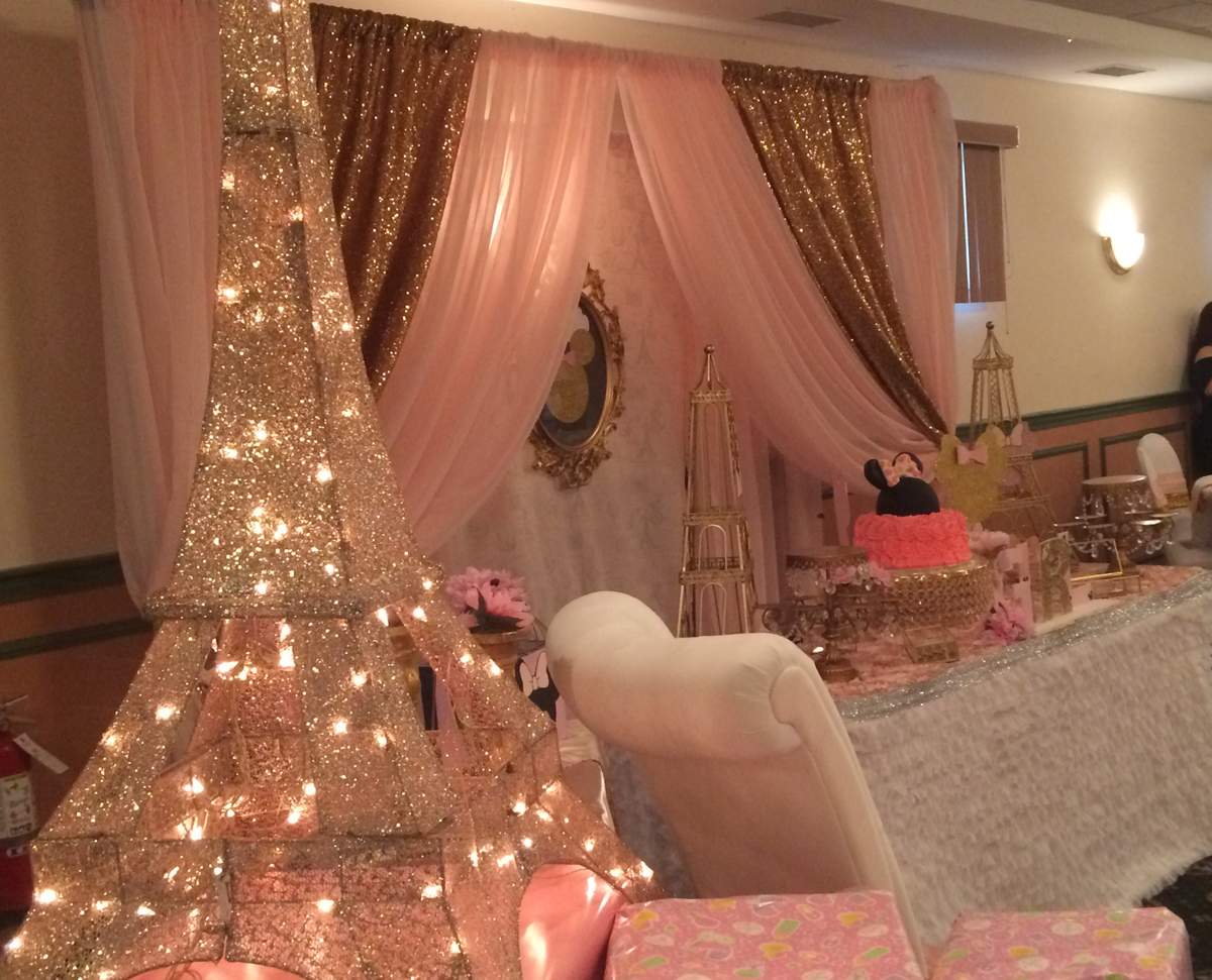 Minnie Mouse / Baby Shower "Natasha's Minnie in Paris Baby Shower ...
