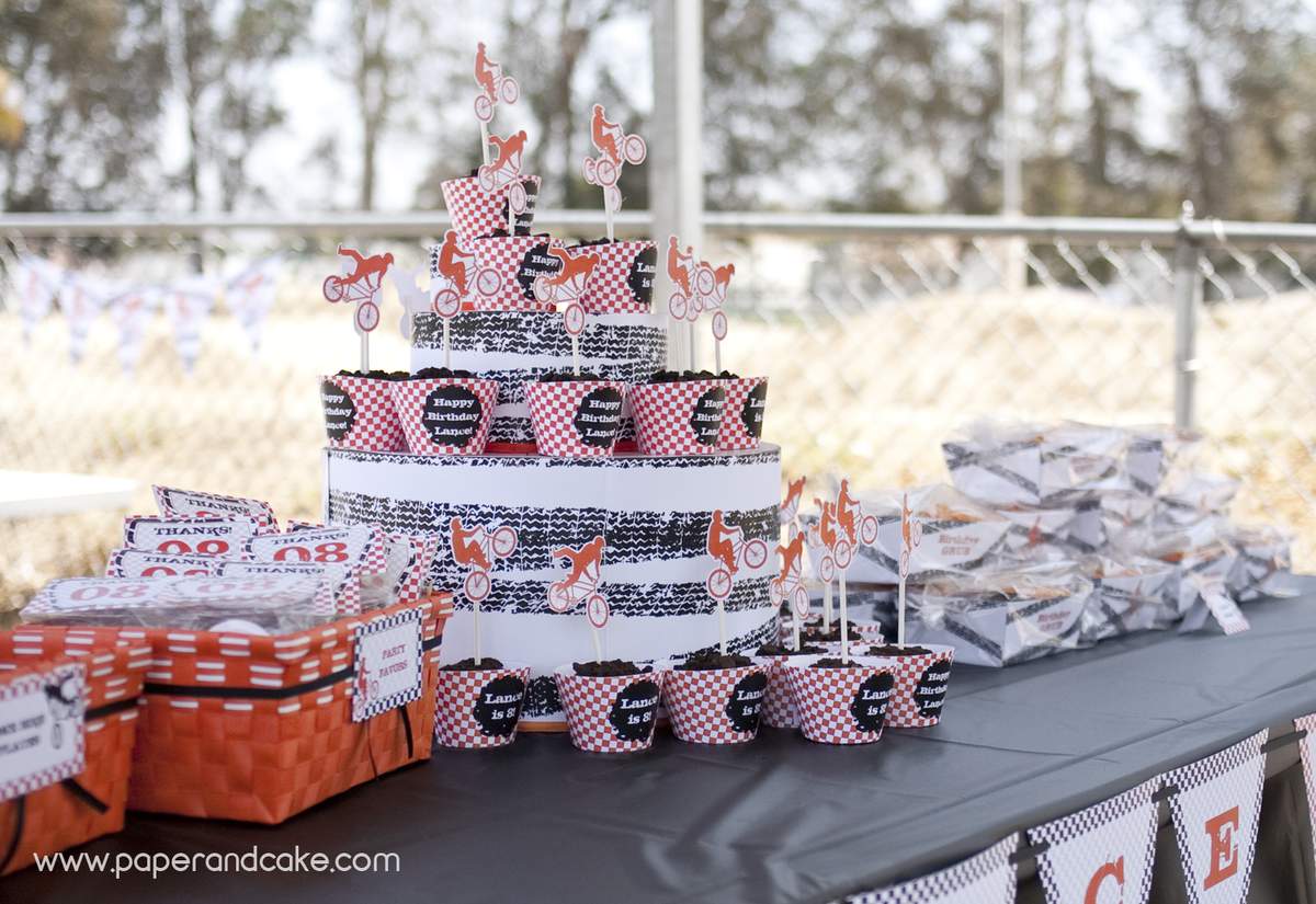 BMX birthday Birthday Party Ideas | Photo 6 of 15 | Catch My Party