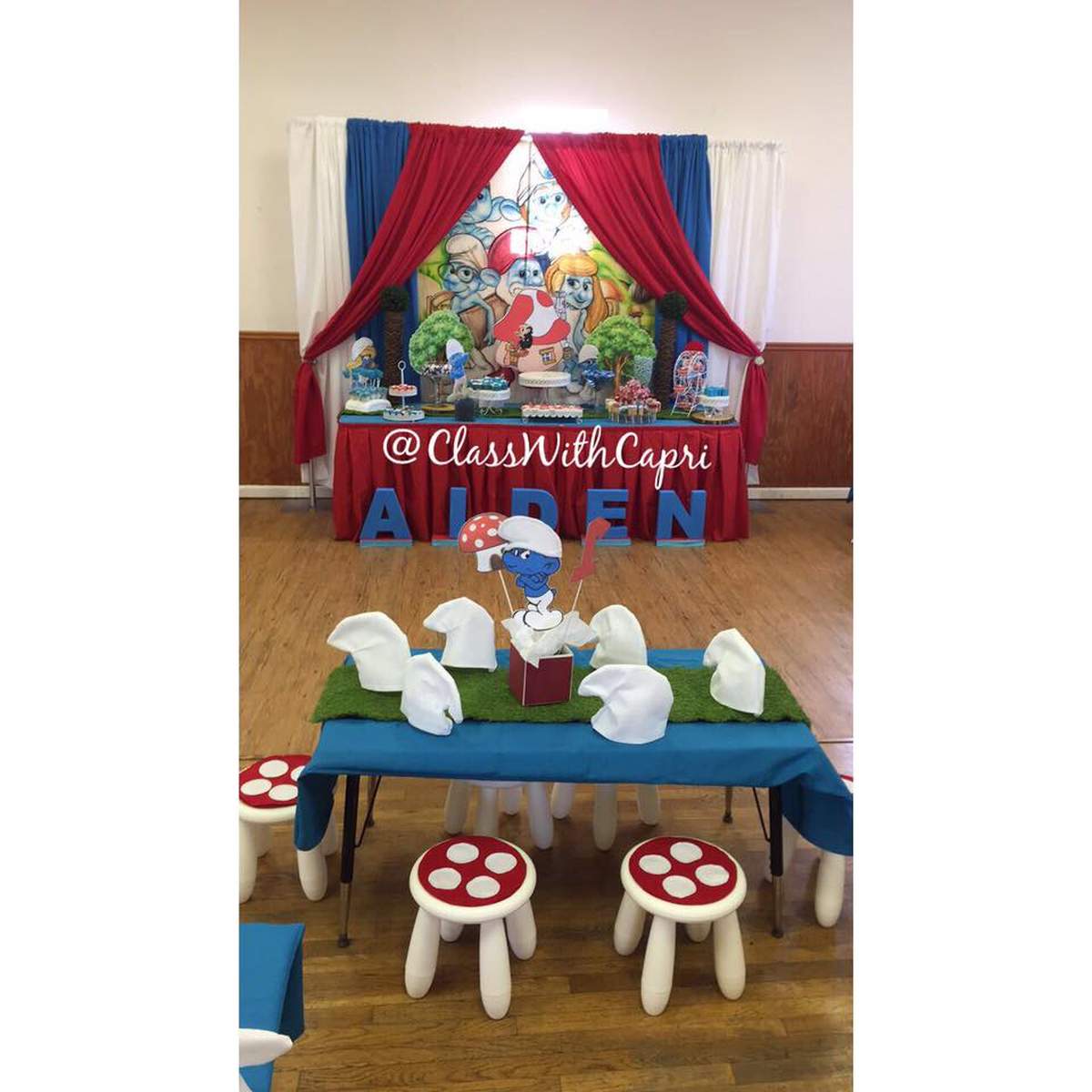 Smurfs Birthday Party Ideas | Photo 8 of 20 | Catch My Party