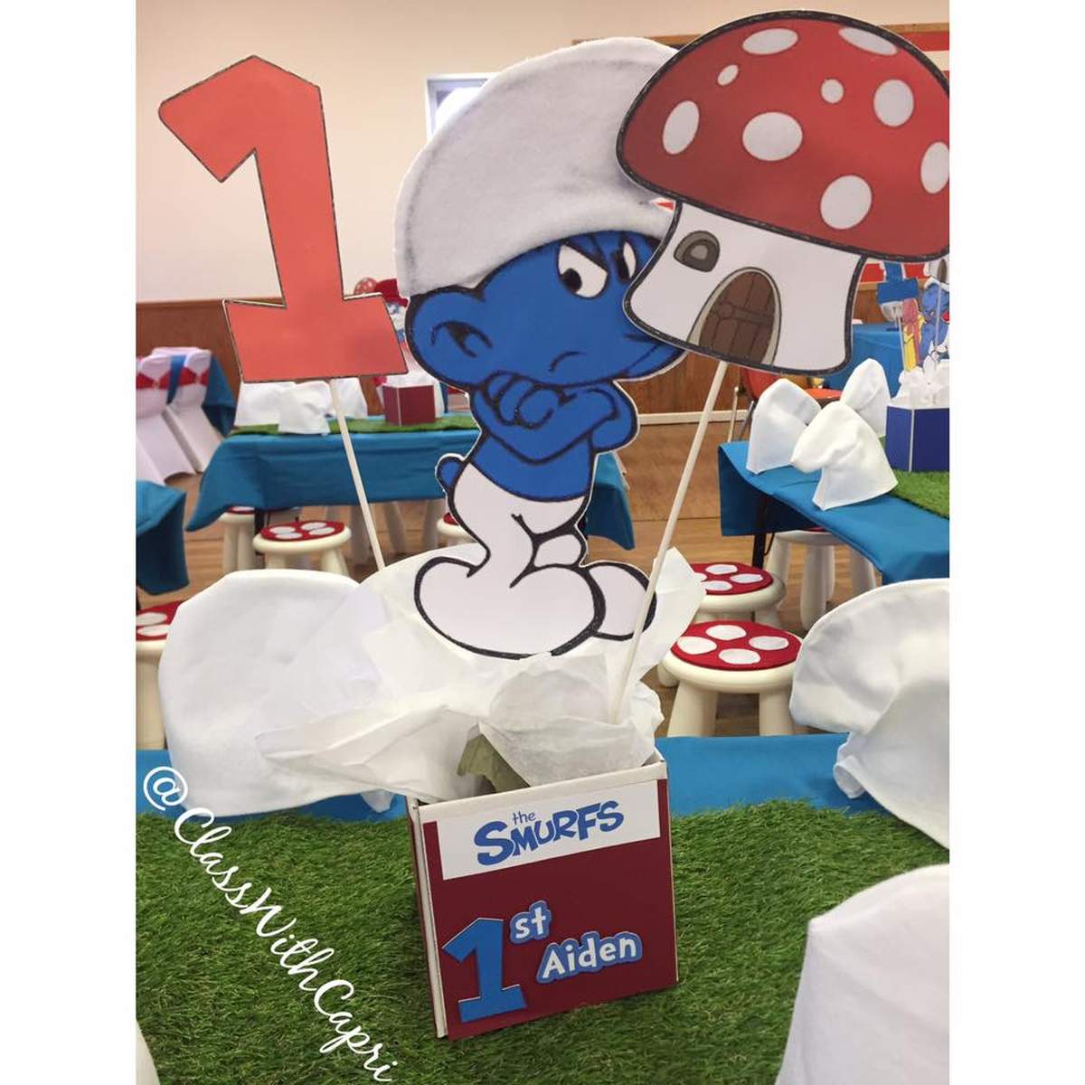 Smurfs Birthday Party Ideas | Photo 8 of 20 | Catch My Party