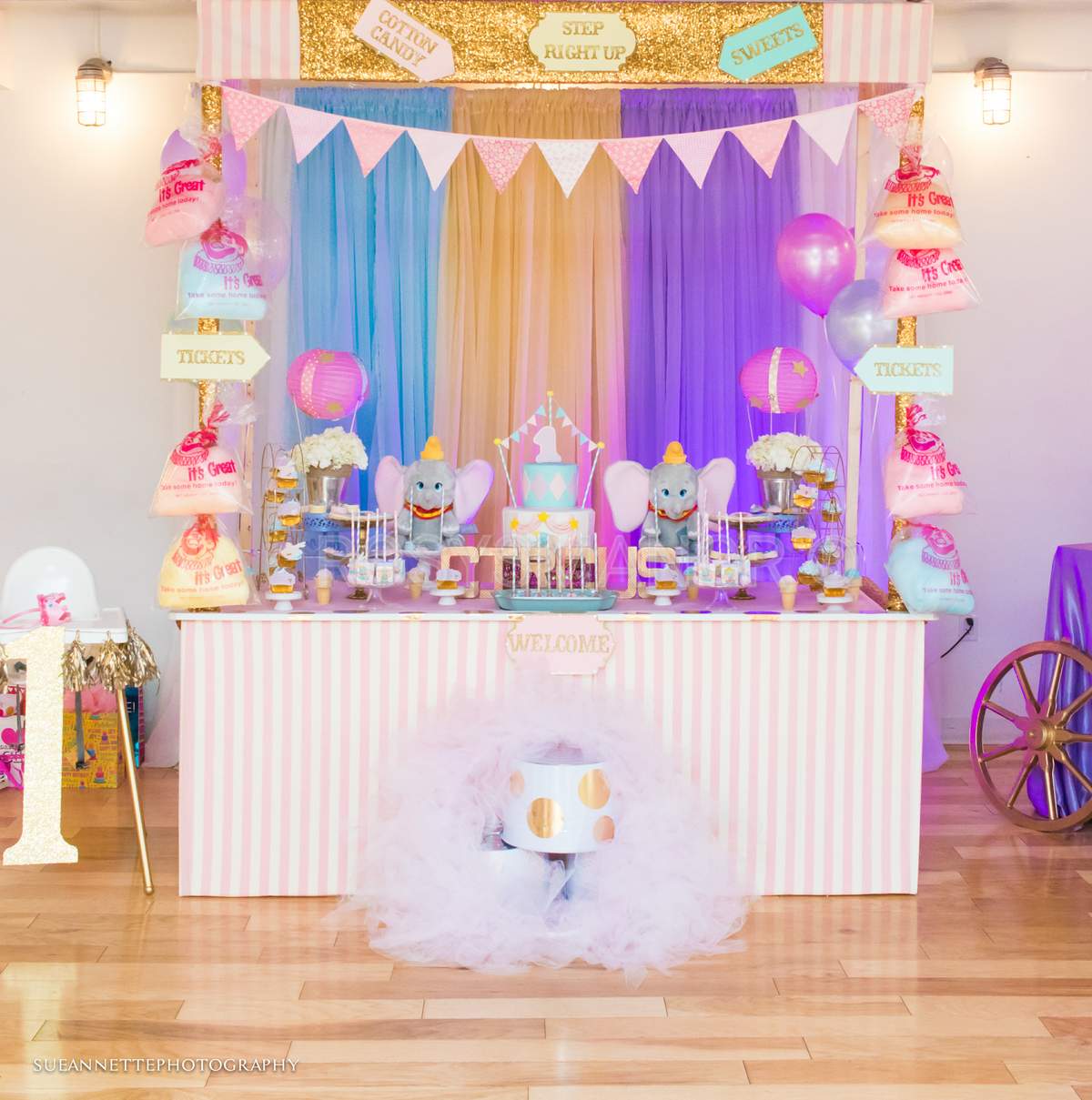 Dumbo Circus Birthday Party Ideas | Photo 1 of 116 | Catch My Party