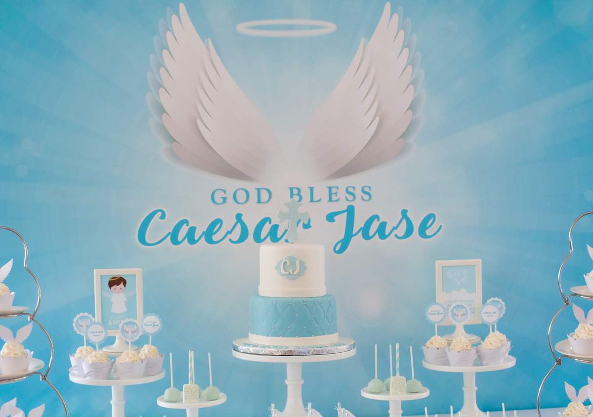 Angel / Heaven Baptism Party Ideas | Photo 13 of 15 | Catch My Party