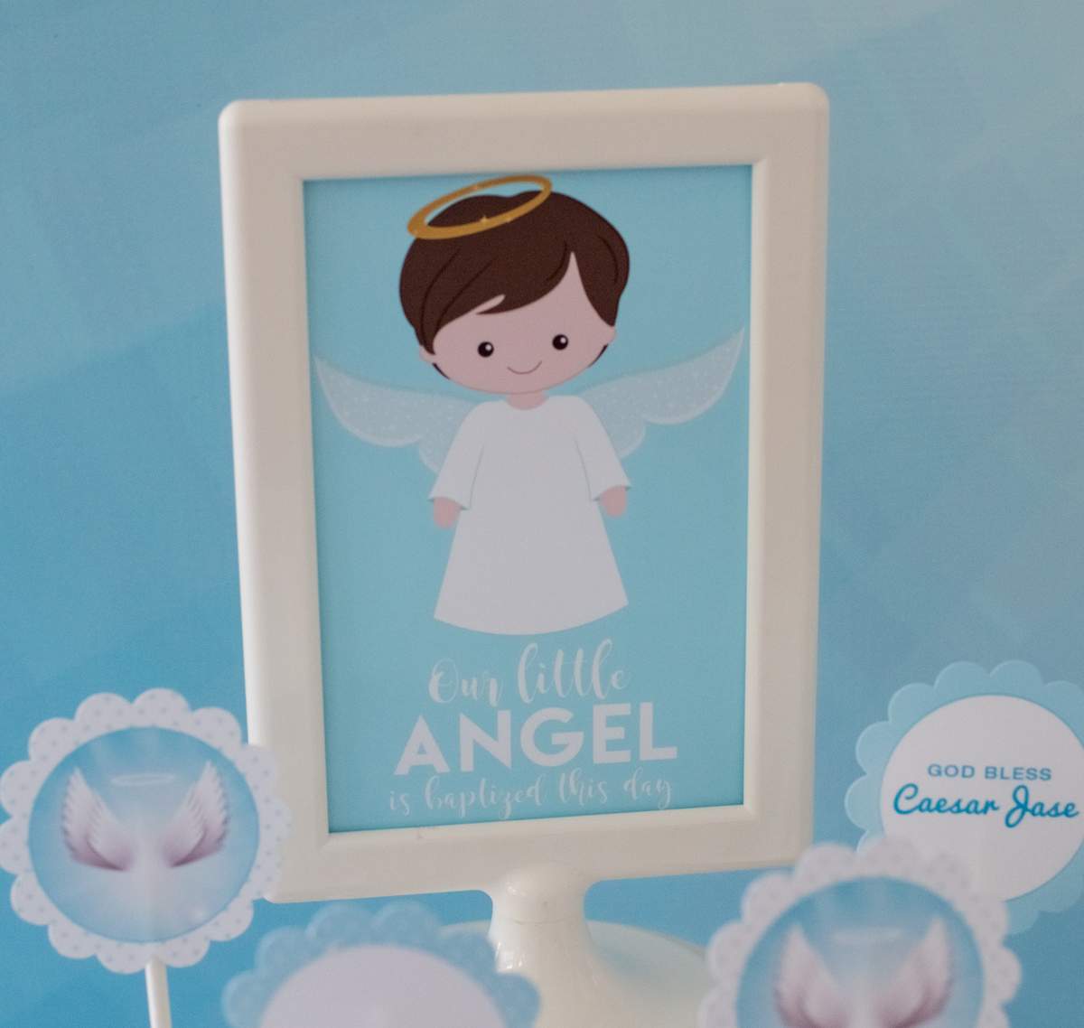 Angel / Heaven Baptism Party Ideas | Photo 13 of 15 | Catch My Party