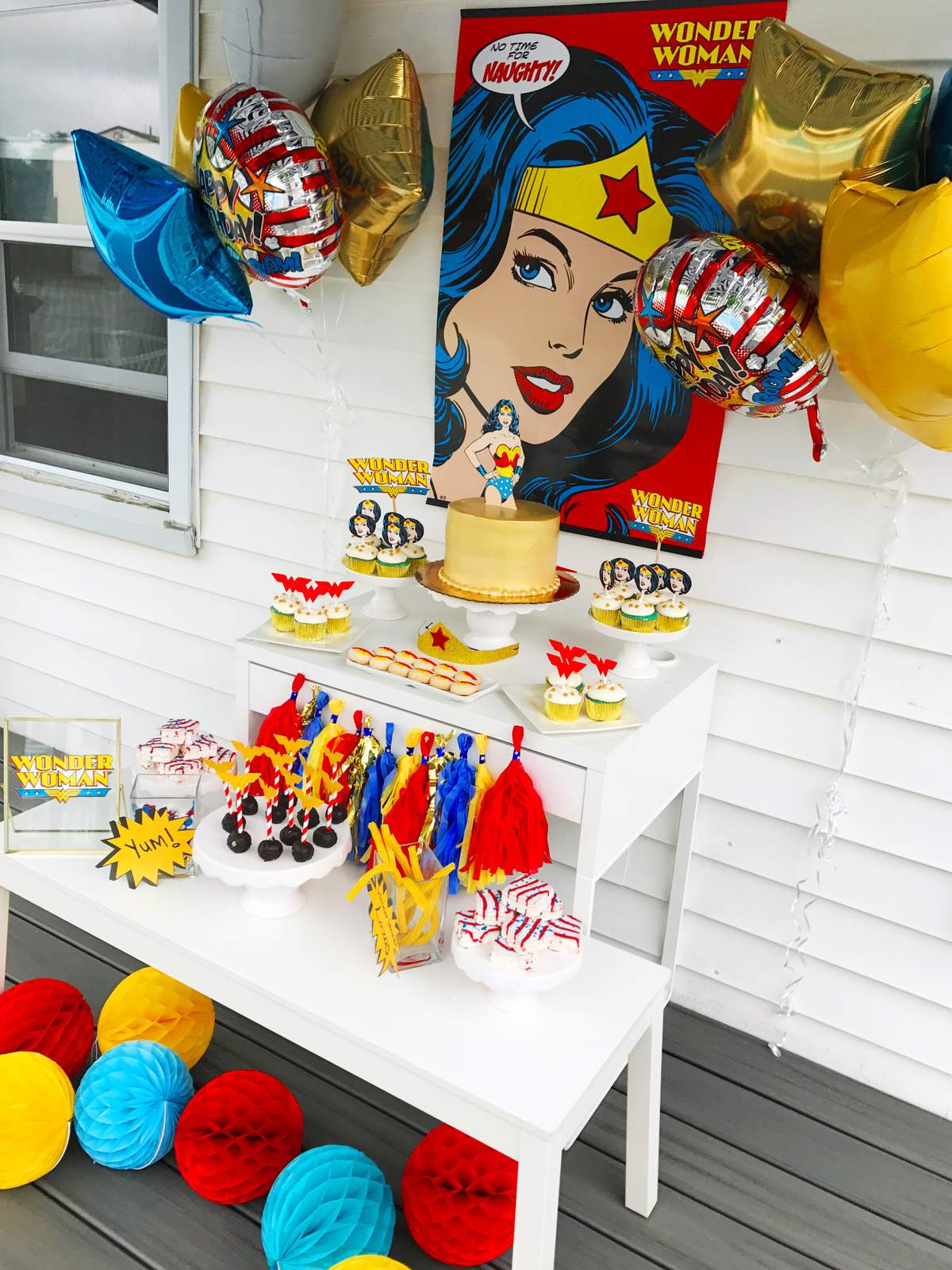 Wonder Woman Birthday Party Ideas | Photo 1 of 5 | Catch My Party