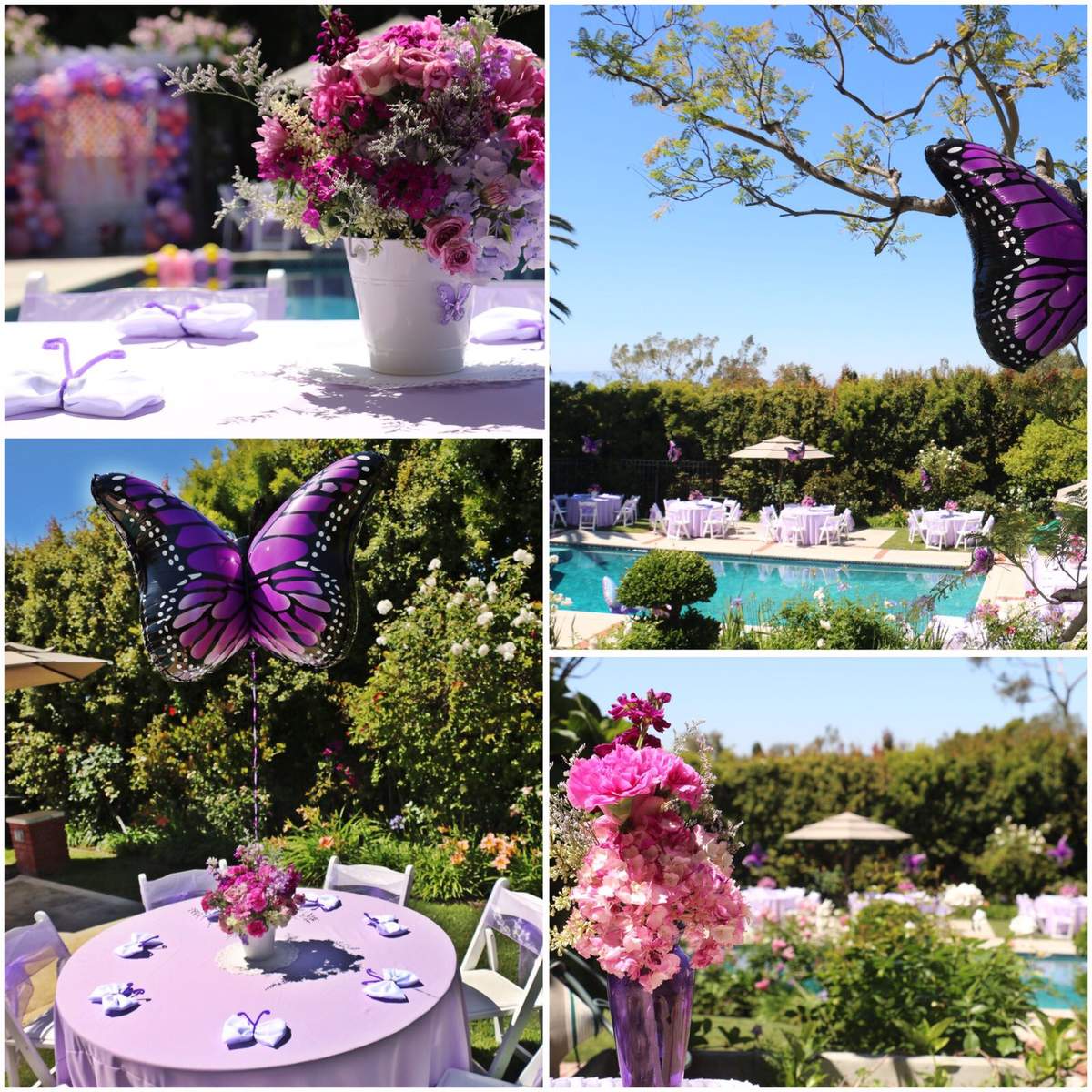 Purple Butterfly's Birthday Party Ideas | Photo 1 of 24 | Catch My Party