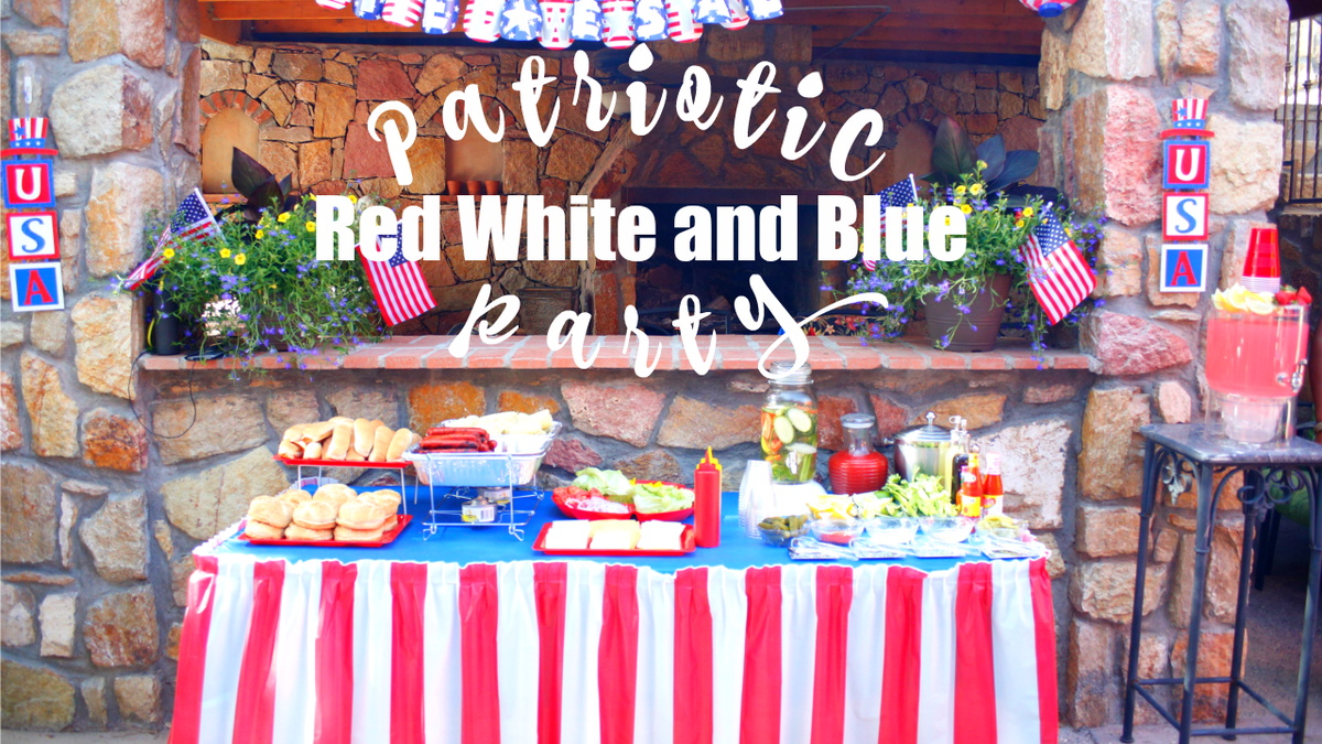 Red White and Blue / 4th of July "Patriotic Red White and Blue Party ...