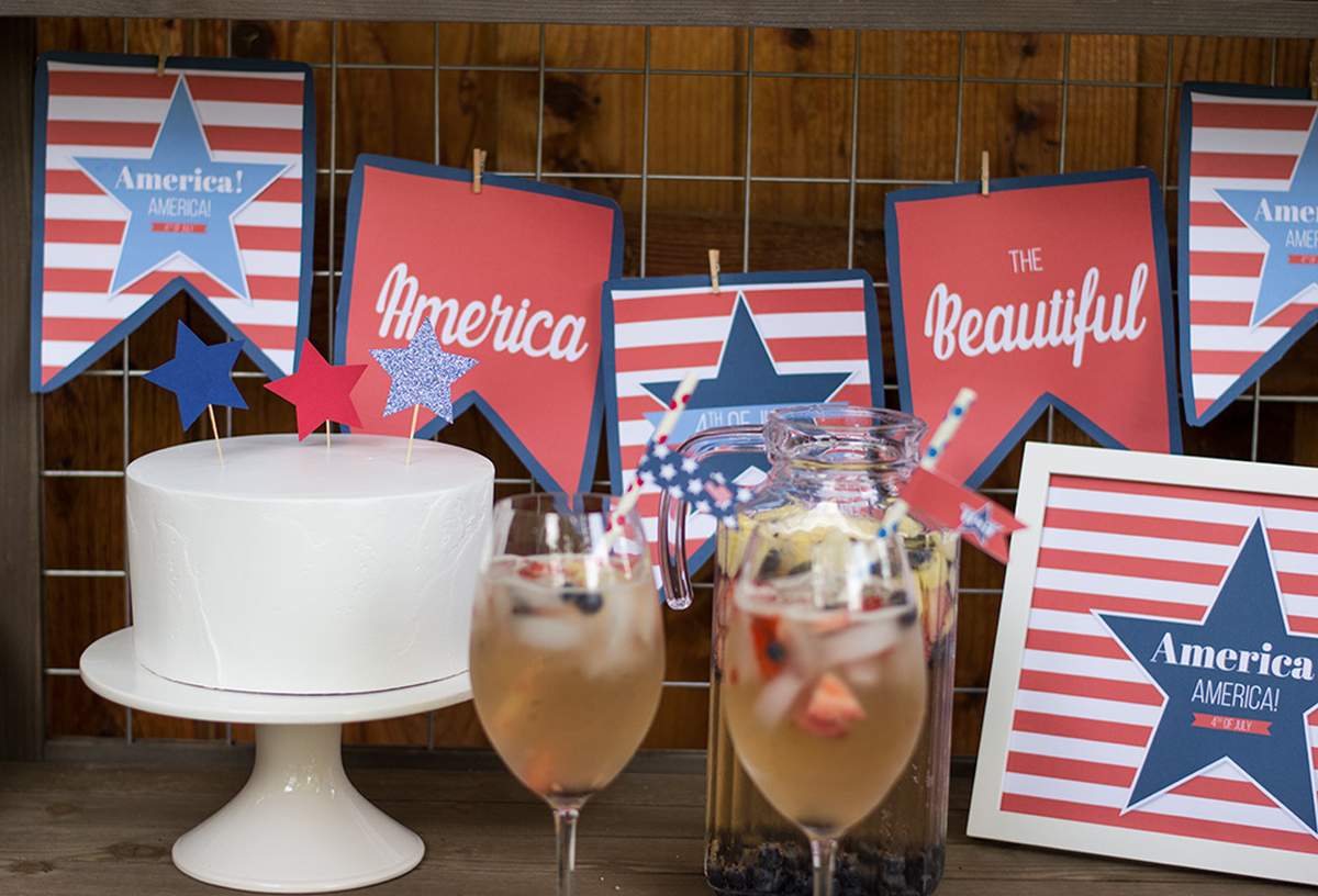 America the Beautiful 4th of July Party 4th of July Party Ideas | Photo ...