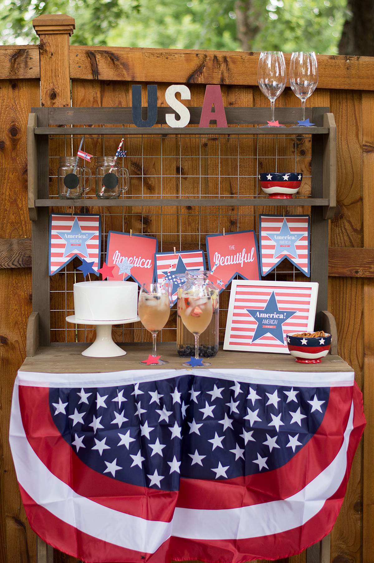 America the Beautiful 4th of July Party 4th of July Party Ideas | Photo ...