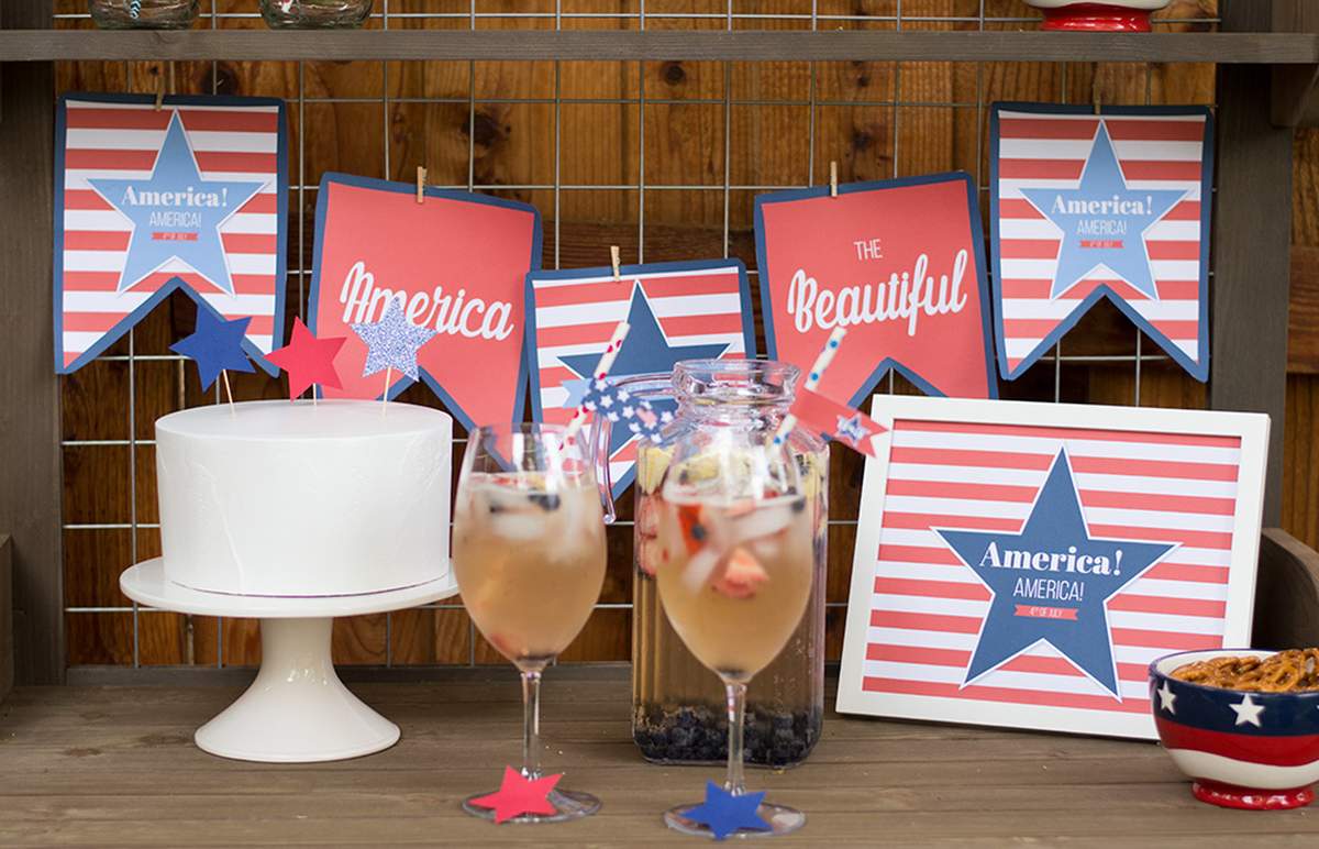America the Beautiful 4th of July Party 4th of July Party Ideas | Photo ...