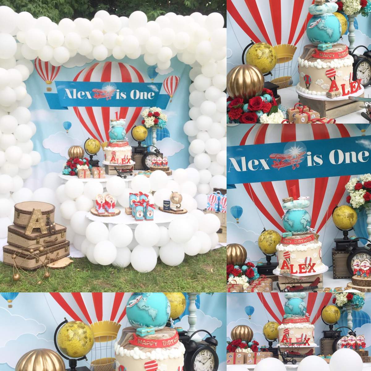 Hot Air Balloon/ Airplane Birthday Party Ideas | Photo 16 of 31 | Catch ...