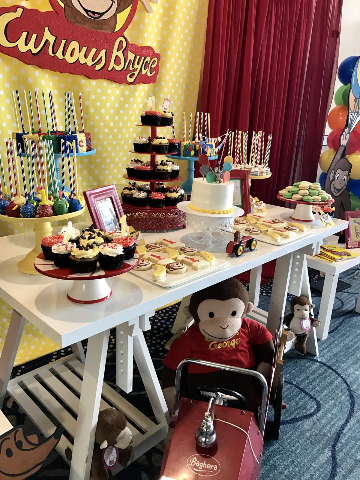 Curious George Birthday Party Ideas | Photo 12 of 62 | Catch My Party